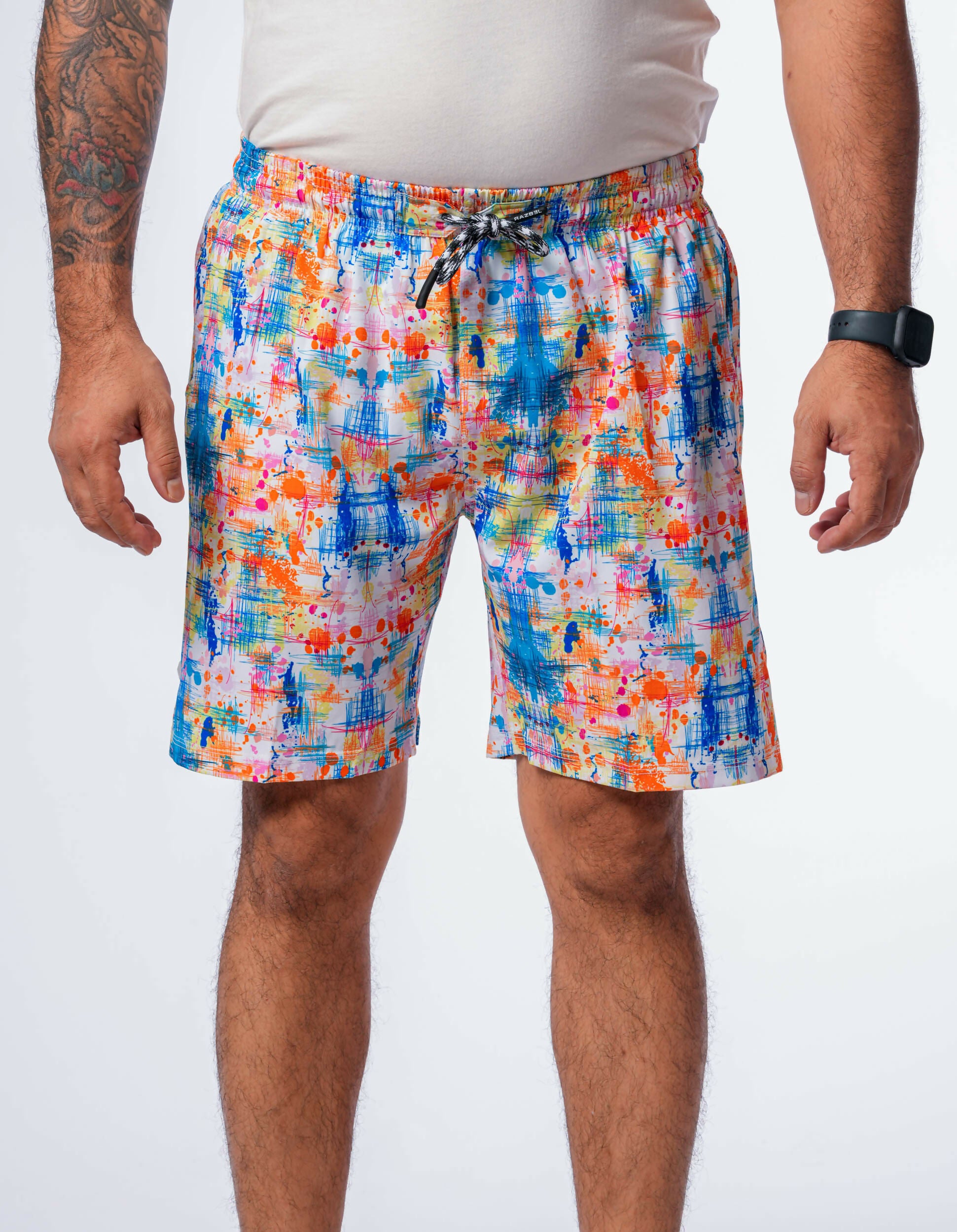 Dribble Map Printed Shorts – LINK