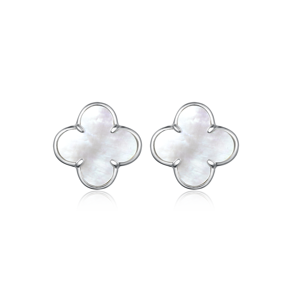 Earrings Clover with mother of pearl – LINK